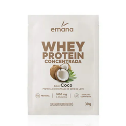 Whey Protein Emana (Sabor Côco - Sachês) - 30g | Mafra