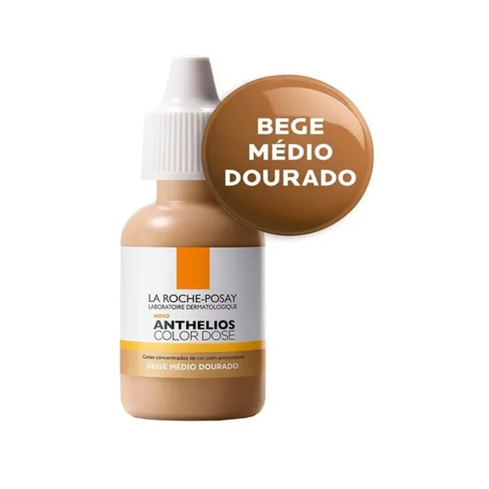 Anthelios Color Dose Bege Medio Dourado 17ml La Roche-Posay Pigmento