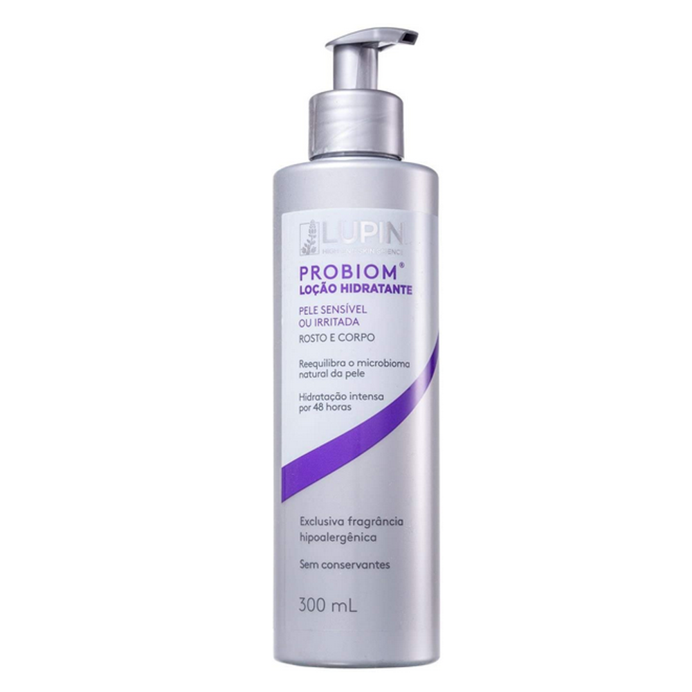 Probiom Loção Hidratante Pele Sensivel Frasco 300 mL Lupin