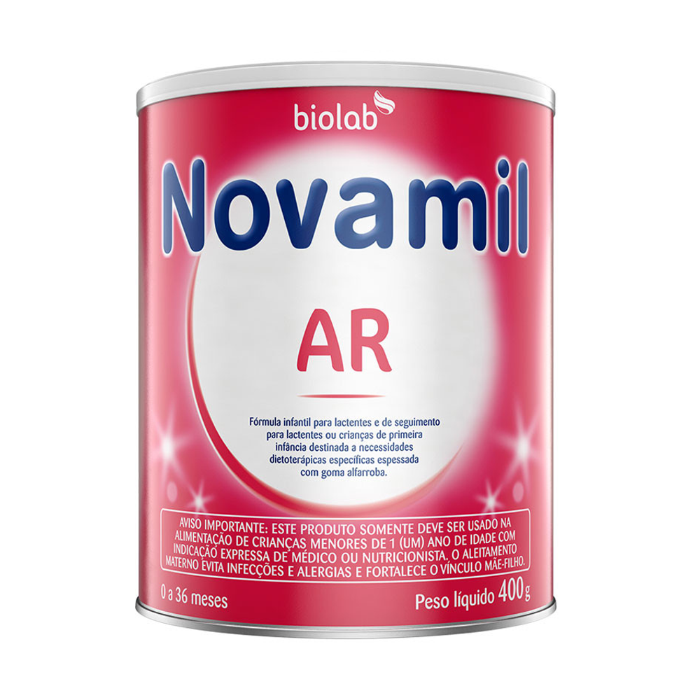 Novamil AR Fórmula Infantil 400 Gramas Biolab