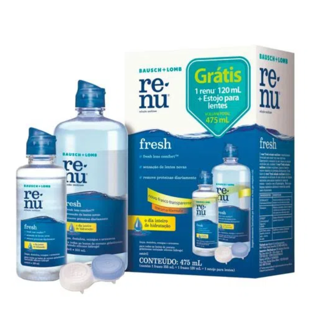 Kit Renu Fresh para Lentes Solução com 355ml + Solução com 120ml ...